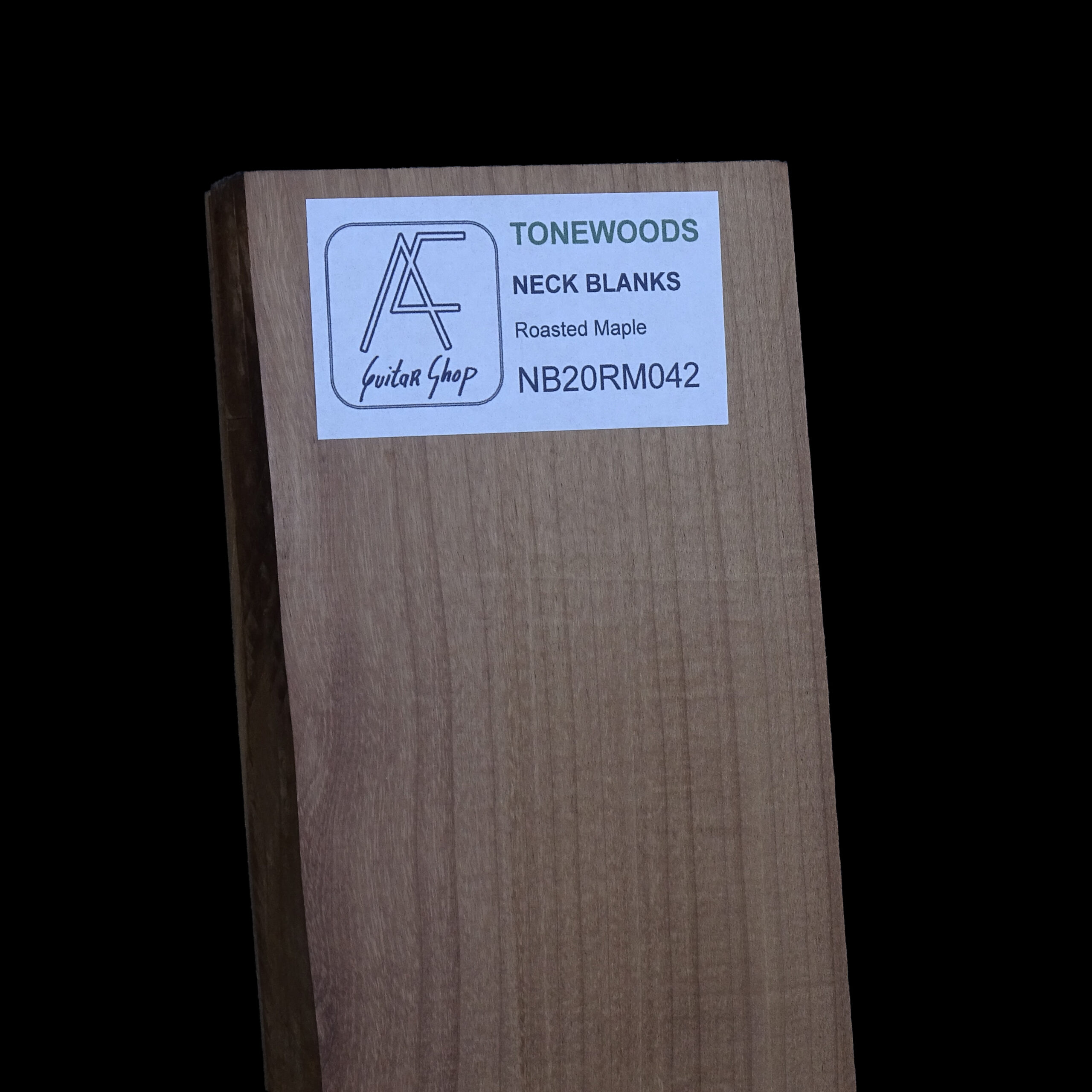 AC Roasted Maple Neck Blank - 800x100mm - NB20RM042 - AC Guitar Shop